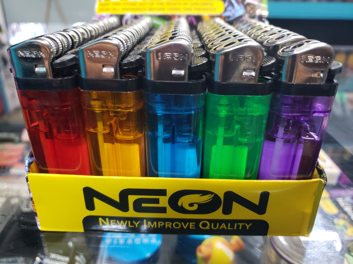 Neon Gas Lighter – Vape & Smoke Thingies